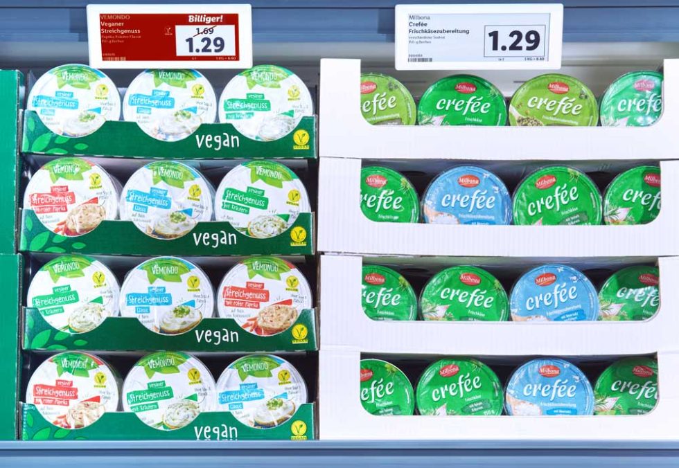 Gleiche Preise für tierische und pflanzliche Produkte bei Lidl - niveau ...